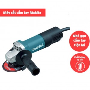 Máy mài góc – máy cắt cầm tay Makita 9556 có giảm nhiệt, roto cách điện ...