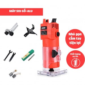 Máy soi gỗ - máy phay gỗ mini Alu nhỏ gọn, tiện dụng